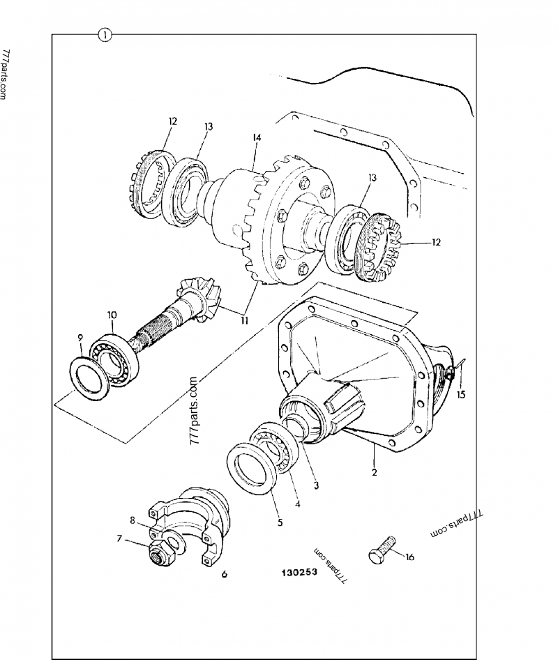 DIFFERENTIAL, ASSEMBLY, STEER AXLE, 461/17000 - CONSTRUCTION JCB ...