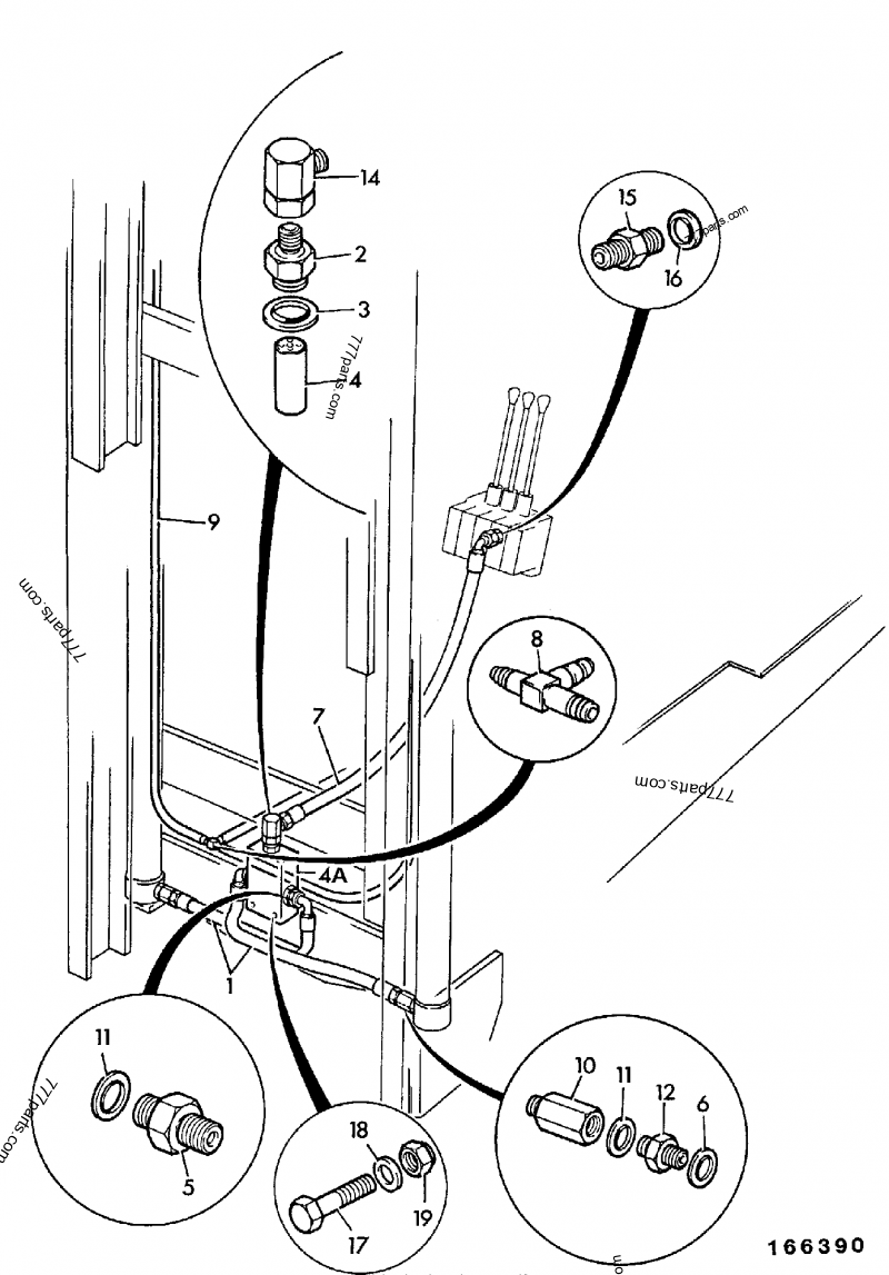 CIRCUIT, LIFT, 3.6M DUPLEX MAST - AGRICULTURAL JCB 926 4WD (RTFL PARTS ...
