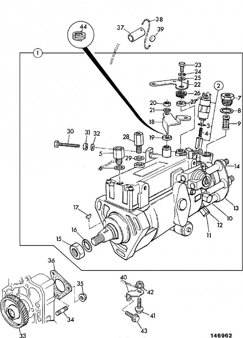 PUMP, FUEL INJECTION, YB BUILD - CONSTRUCTION JCB FASTRAC 130t-40 ...