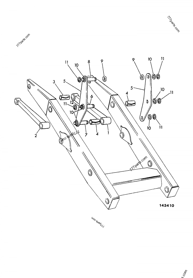 ARMS, LOADER, INTERLEVER - CONSTRUCTION JCB 217-4 (REGULAR BACKHOE ...