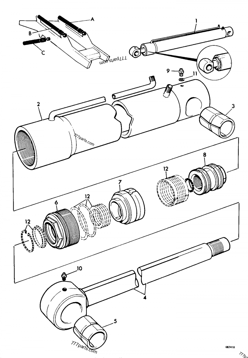 RAM, LIFT - CONSTRUCTION JCB 1550B-4WD (BACKHOE LOADER USA/CAN, 9802/ ...