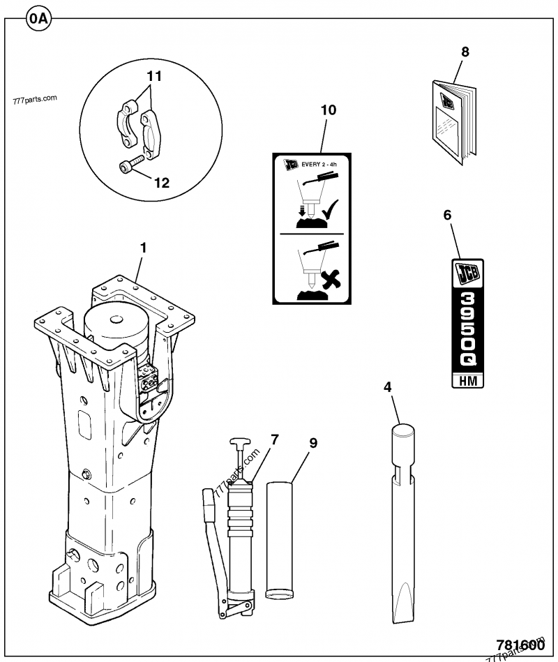 BREAKER, HAMMERMASTER 3950 - CONSTRUCTION JCB SNOW/DOZER (HAMMERS ...