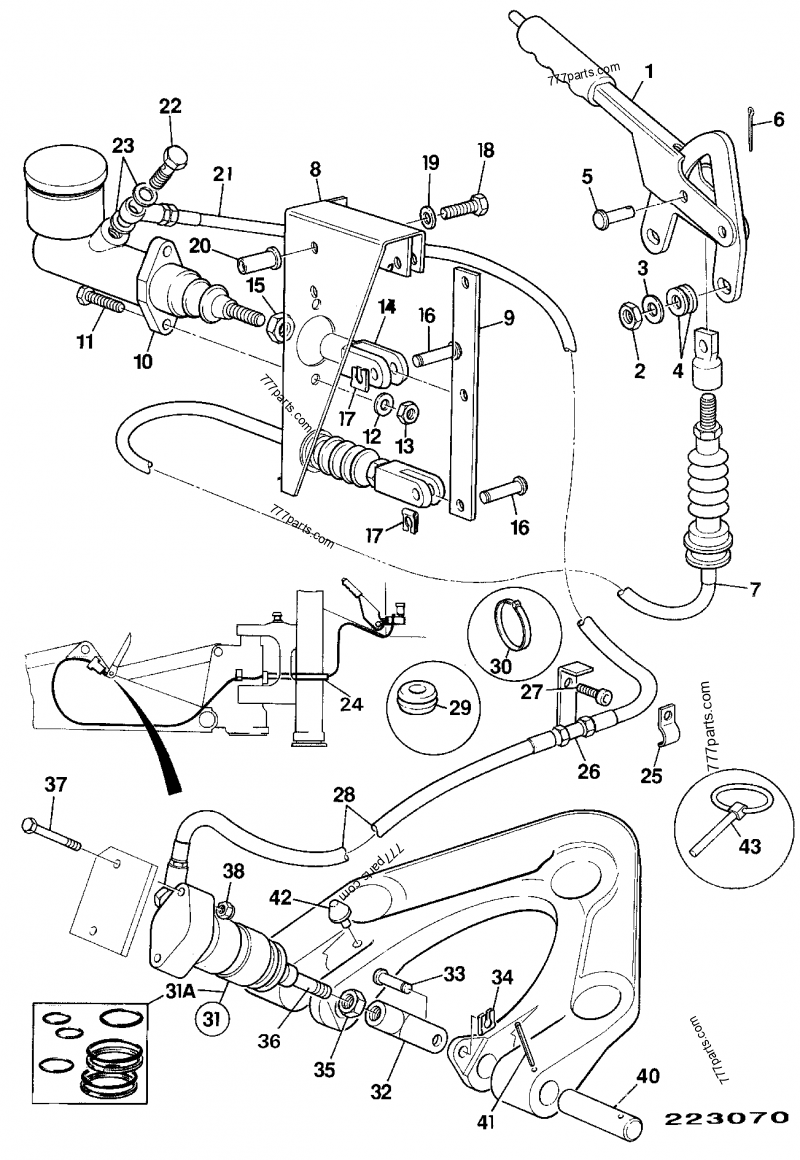 BOOM LOCK, IN CAB CONTROLS, SIDESHIFT - CONSTRUCTION JCB 4C (REGULAR ...