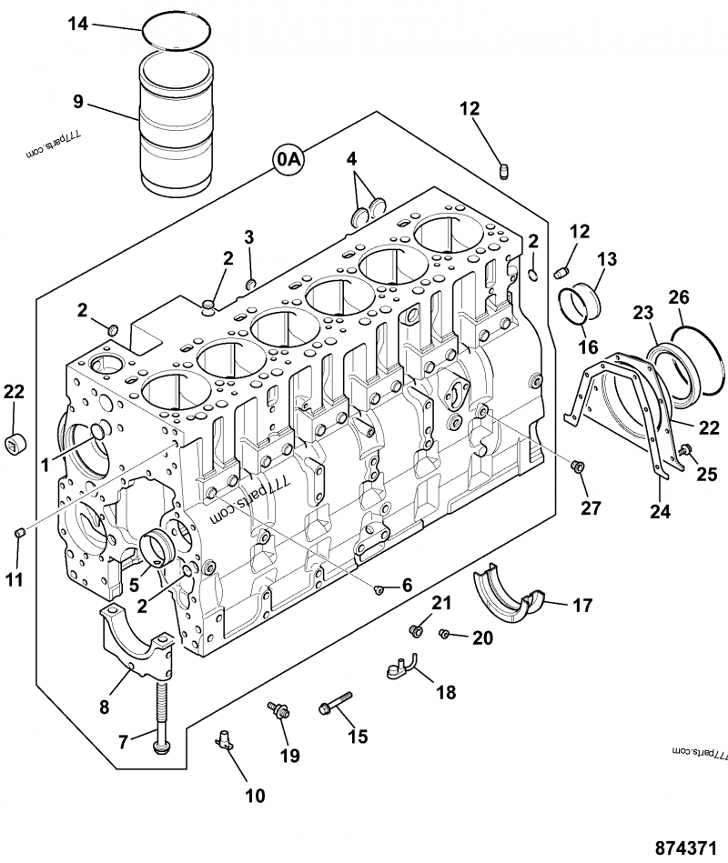 BLOCK ASSEMBLY - AGRICULTURAL JCB FASTRAC 8250 (JCB HIGH SPEED TRACTOR ...