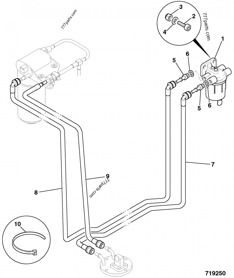 FUEL PIPES, FUEL TANK TO FILTER, RE & RG BUILD - AGRICULTURAL JCB 540 ...