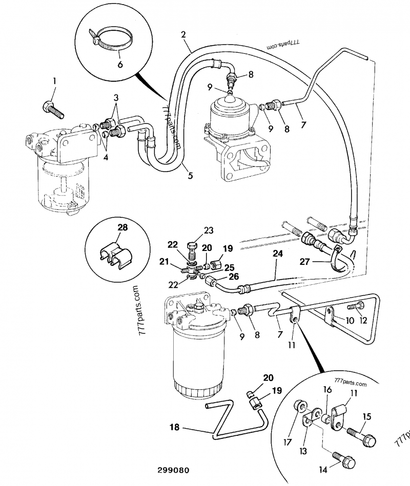 FUEL PIPES, FUEL TANK TO FILTER - CONSTRUCTION JCB ROBOT-185 (JCB ROBOT ...