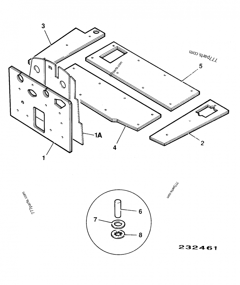 SOUNDPROOFING, CAB BASE - CONSTRUCTION JCB FASTRAC 1115 (FASTRAC, 9802/ ...
