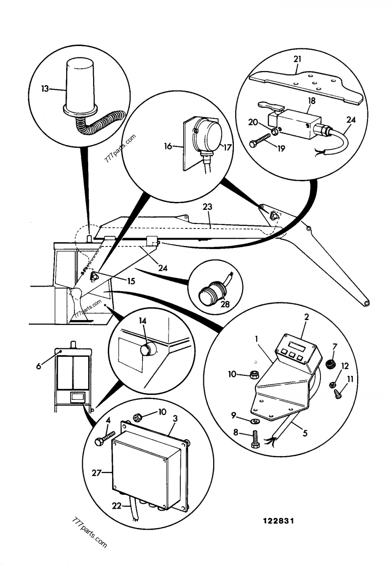 INDICATOR, SAFE LOAD, POWERSLIDE - CONSTRUCTION JCB 812-Super (CRAWLER ...