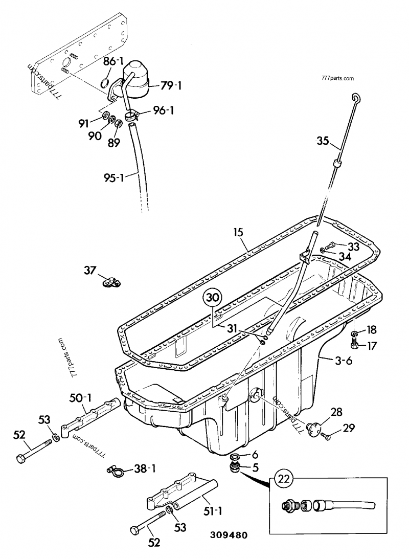 SUMP, OIL, & FITTINGS - AGRICULTURAL JCB JS460 (CRAWLER EXCAVATOR JP ...
