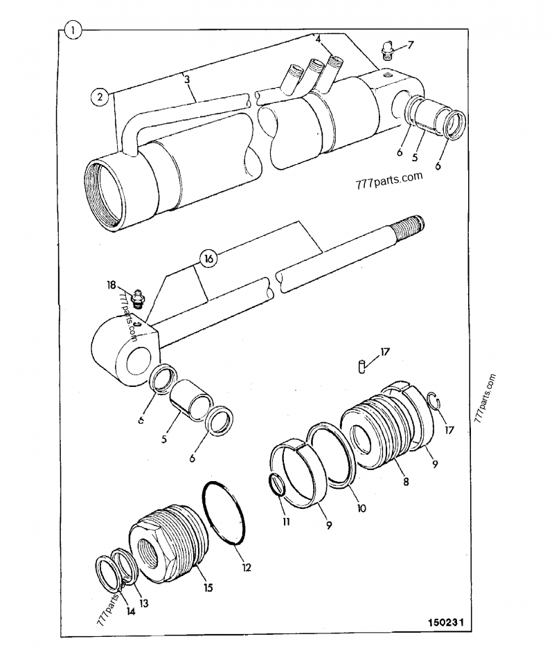RAM, STEERING, FRONT, JCB SERVICE OPTION - CONSTRUCTION JCB 530 ...