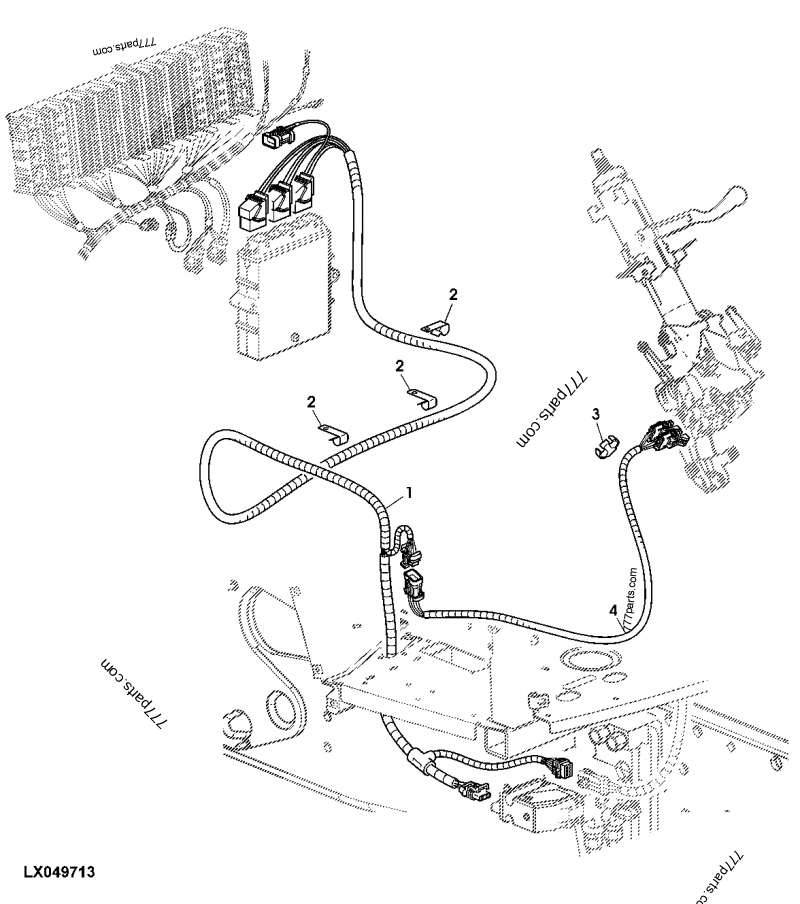 WIRING HARNESS - TRACTOR ATTACHMENTS John Deere 50 - TRACTOR ...