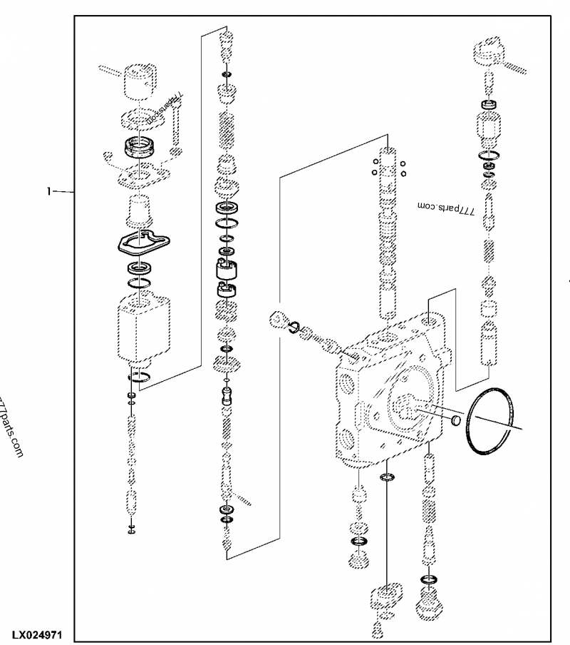 REPAIR KIT SELECTIVE CONTROL VALVE (301 SERIES) - TRACTOR John Deere ...
