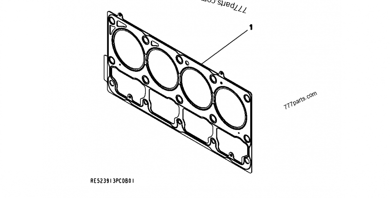 9901 Cylinder Head Gasket/Oversized - ENGINE, POWERTECH John Deere 2.4 ...