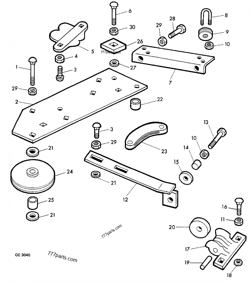 WIRE GUIDES [F16] - BALER John Deere 456T/WS - BALER (456, 456T/WS, 466 ...