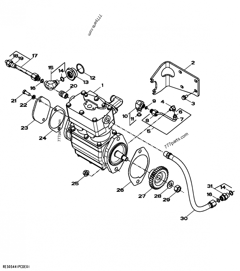 7803 (AIR COMPRESSOR) - ENGINE, POWERTECH PLUS John Deere 6068 - ENGINE ...