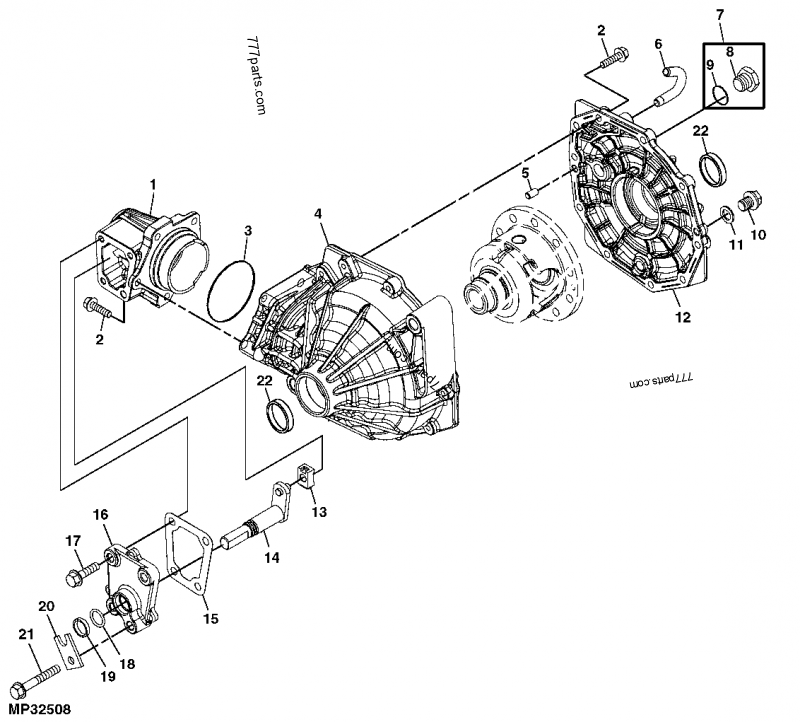 Housing (MFWD) ( - 040000) - UTILITY VEHICLE John Deere TRAIL - UTILITY ...