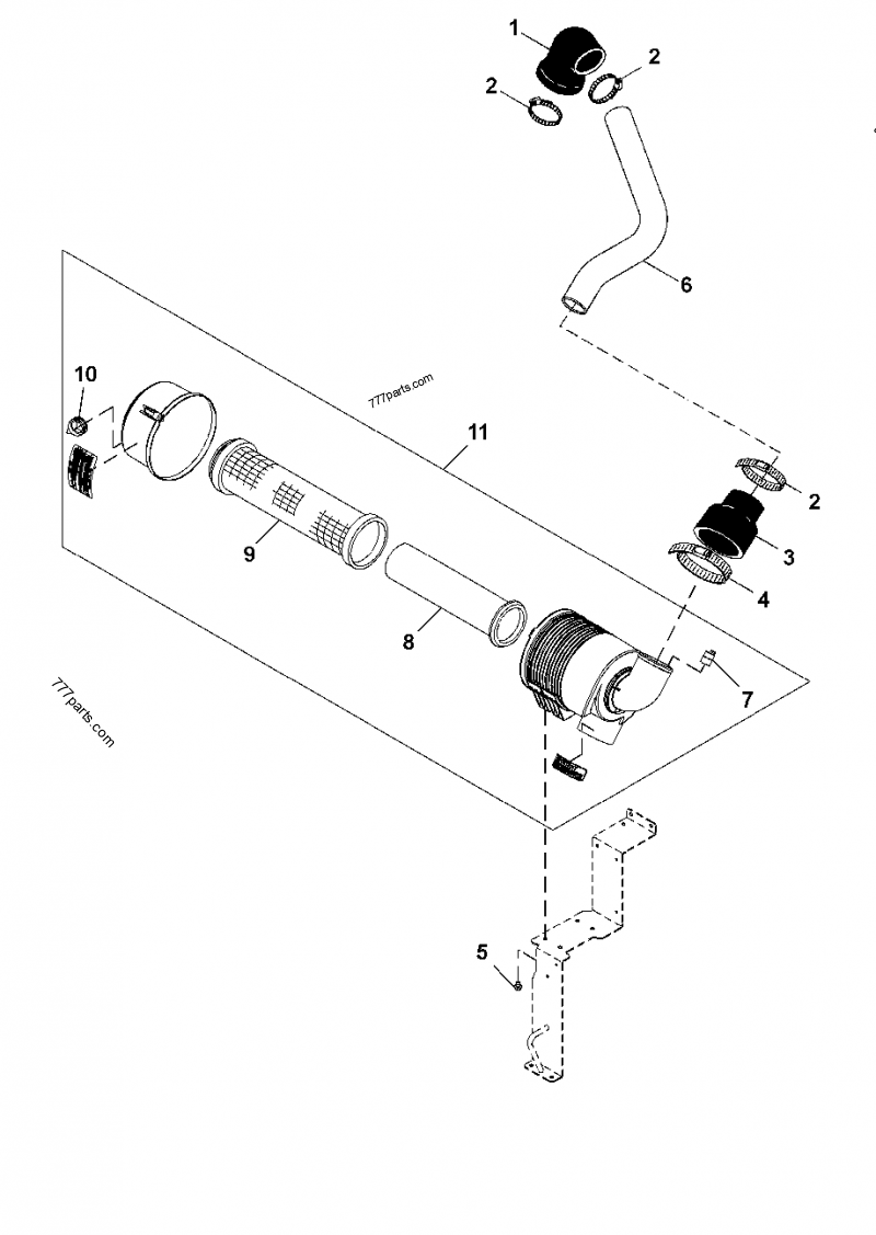 AIR CLEANER - TRACTOR John Deere 5425N - TRACTOR (5425N and 5725N ...