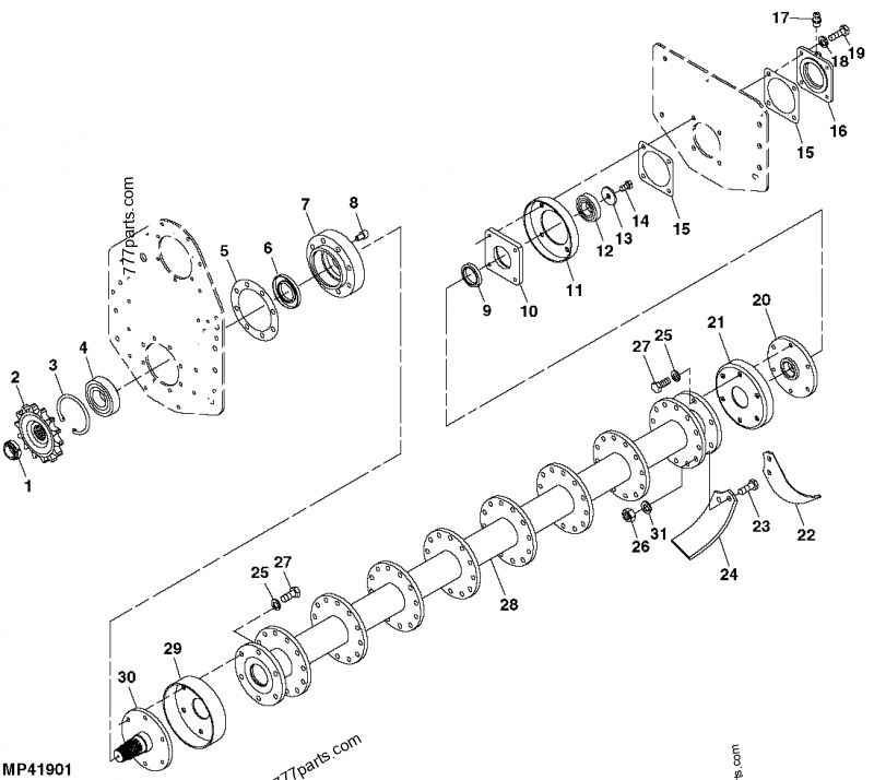 John Deere 673 Rototiller