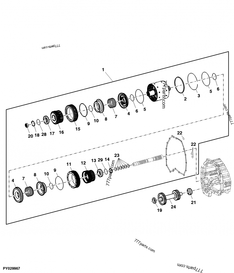 Clutch, Transmission - TRACTOR John Deere 6430 PREMIUM - TRACTOR (6430 ...