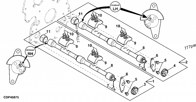 4501 - LATE DESIGN - POWER UNIT John Deere 4.5 - POWER UNIT (Engine for ...