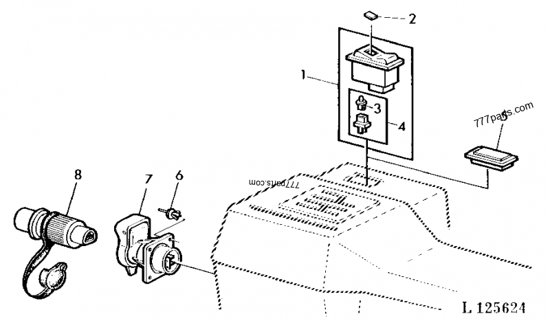 ADDITIONAL 3-PIN SOCKET / SWITCH (SG2 CAB) [53] - TRACTOR John Deere ...