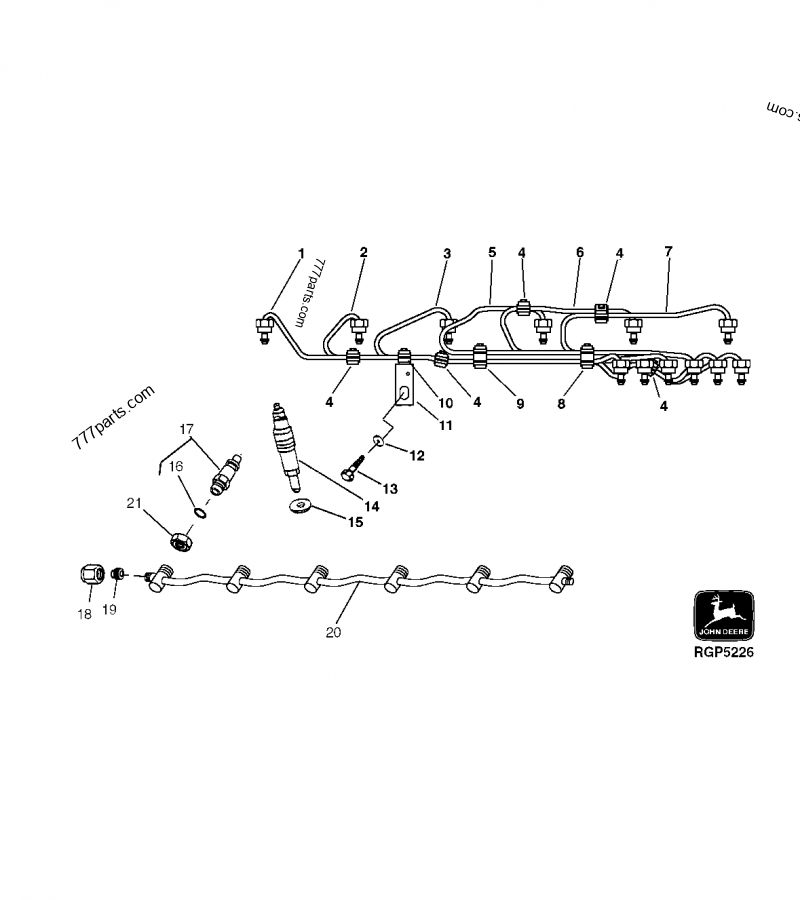1614 (FUEL INJECTION PUMP) [02E10] - ENGINE, POWERTECH John Deere 8.1 L ...