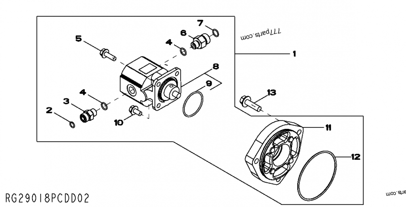 3703 Fuel Transfer Pump - ENGINE, POWERTECH John Deere 8.1 L - ENGINE ...
