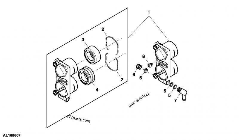 Dust Protection, Quick Coupler, Position III - TRACTOR John Deere ...
