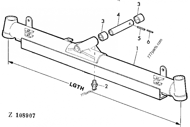 REAR AXLE [03E11] - COMBINE John Deere 1072 - COMBINE (1072, 1075 ...