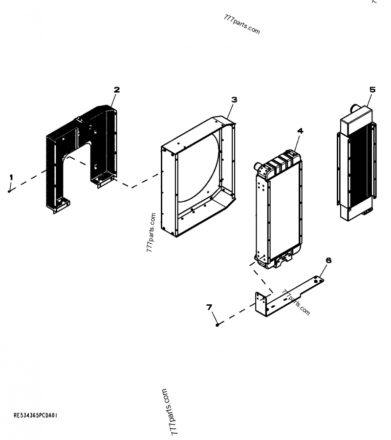 97AB Field Installation Cooling Kit - ENGINE, POWERTECH John Deere 6068 ...