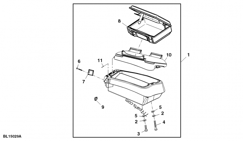 Beverage Cooler, W/ Field Office™, Attachment - TRACTOR John Deere ...