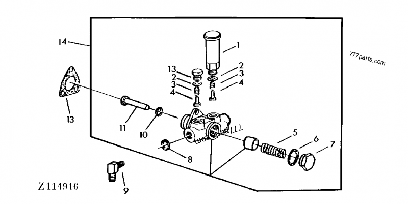FUEL TRANSFER PUMP [01F03] - COMBINE John Deere 1085HY/4 - COMBINE ...