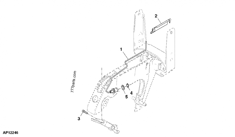 Row Unit Downforce Sensor (740101 - ) - PLANTER, ATTACHMENT John Deere ...