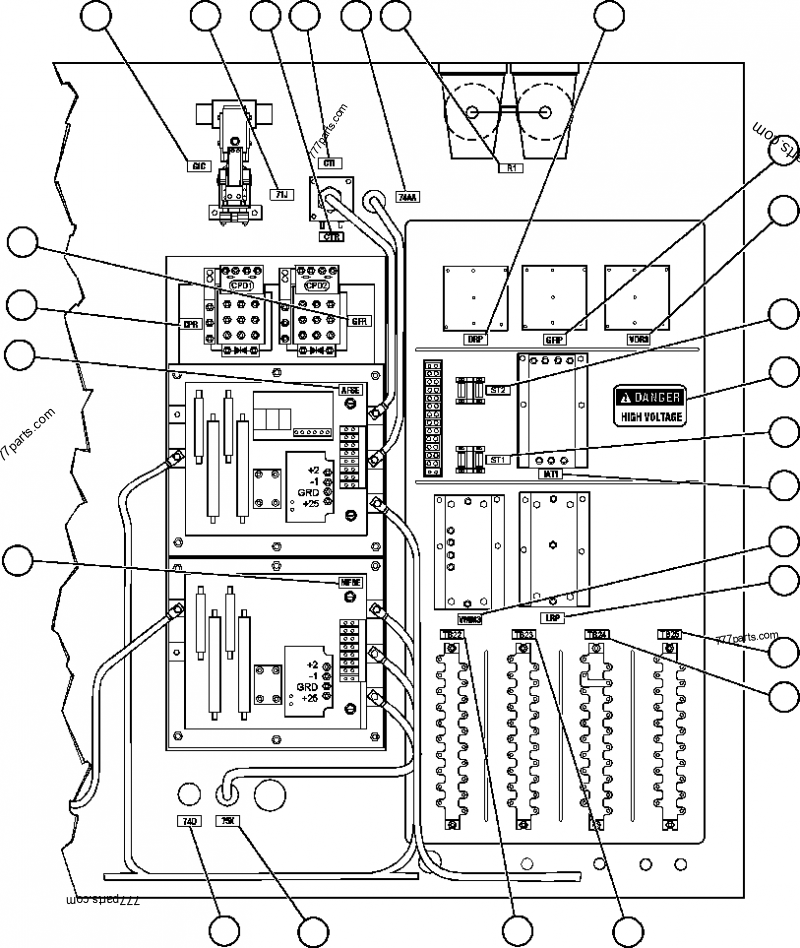 CONTROL CABINET ASSEMBLY - 10 - Trucks Komatsu AFE47-F/H | 777parts.com