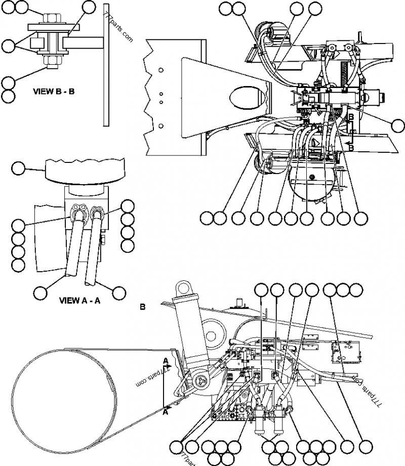 HOIST & BRAKE PIPING - Trucks Komatsu AFE48-CJ/CR | 777parts.com