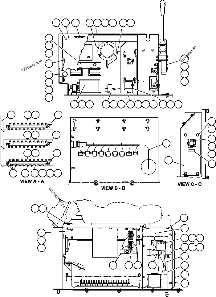 CAB INTERFACE COMPARTMENT - 1 - Trucks Komatsu AFE48-DB/DC | 777parts.com