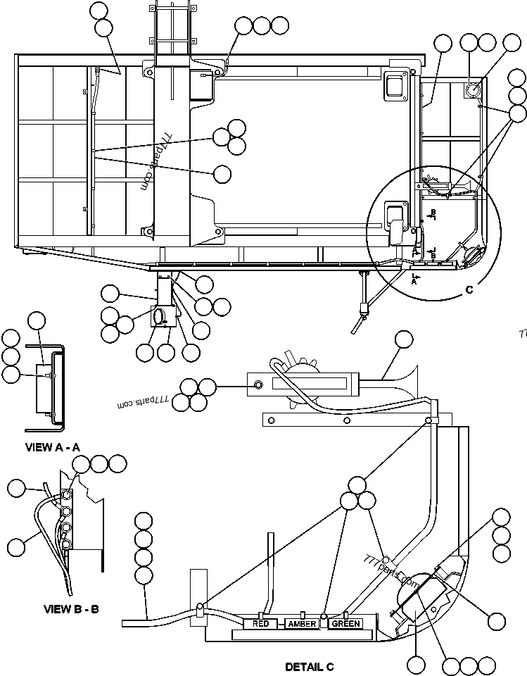 LEFT DECK ELECTRICAL GROUP - Trucks Komatsu AFE48-DB/DC | 777parts.com