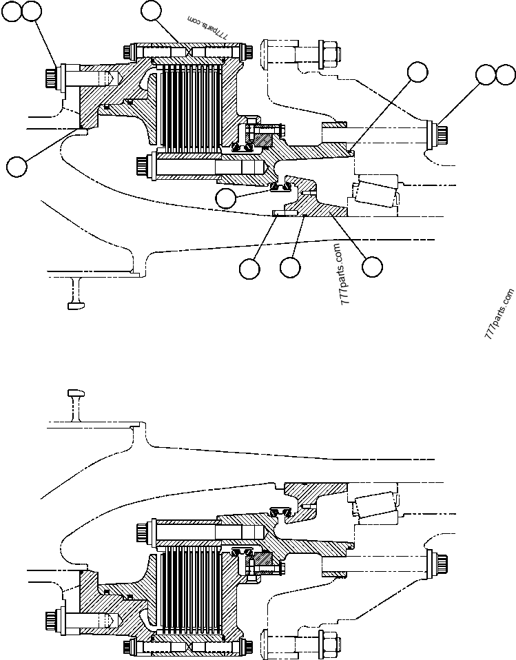 REAR BRAKE MOUNTING - Trucks Komatsu AFE48-H/J | 777parts.com