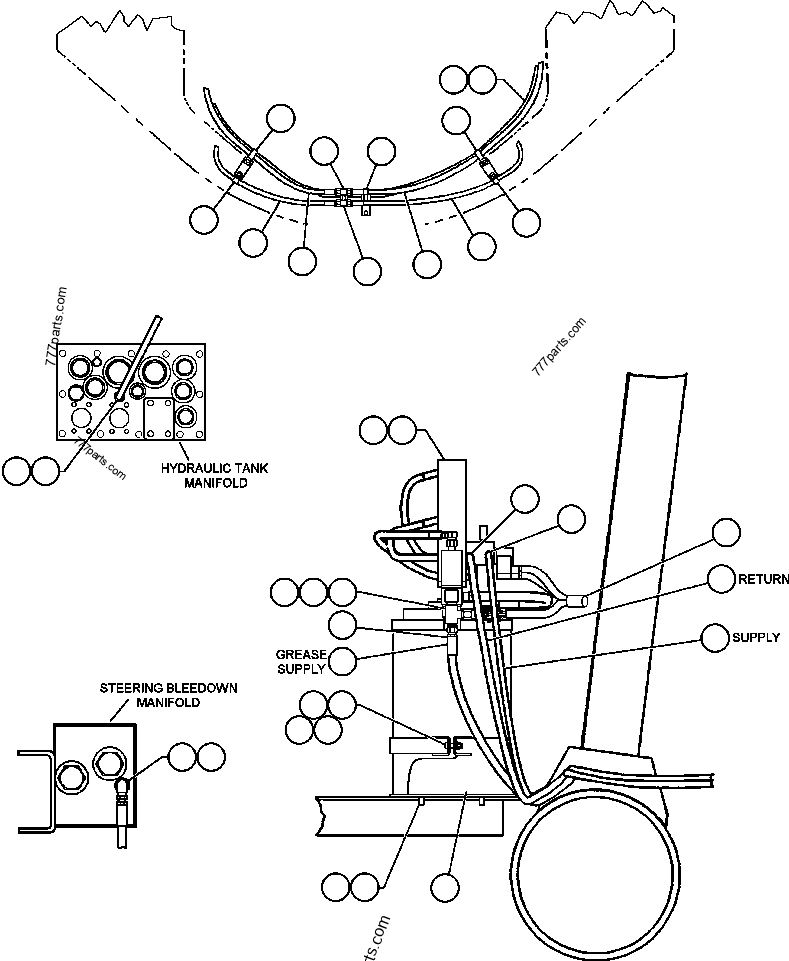 AUTOMATIC LUBE SYSTEM - 1 - Trucks Komatsu AFE48-H/J | 777parts.com