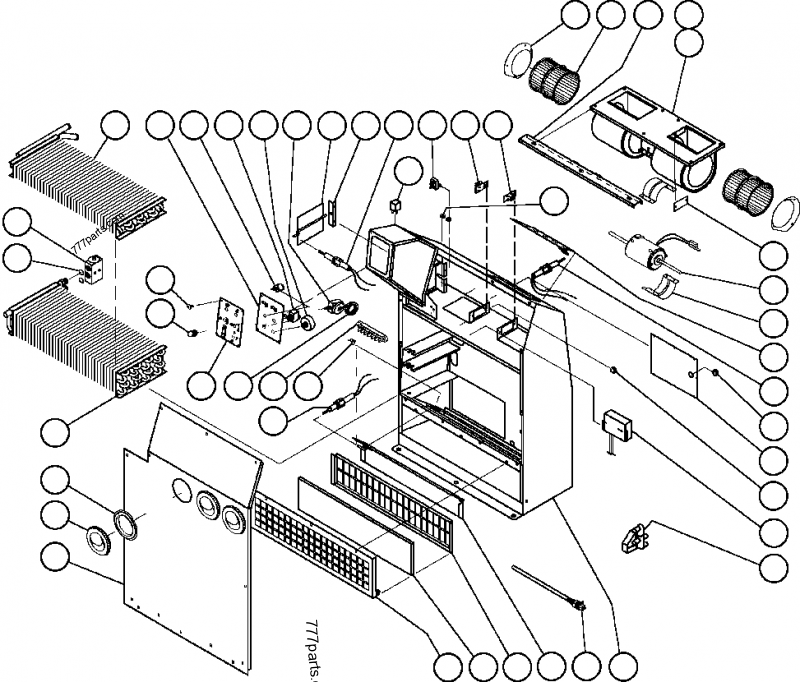 HEATER/AIR CONDITIONER ASSEMBLY - 2 (SM5270) - Trucks Komatsu AFE48-S/T ...