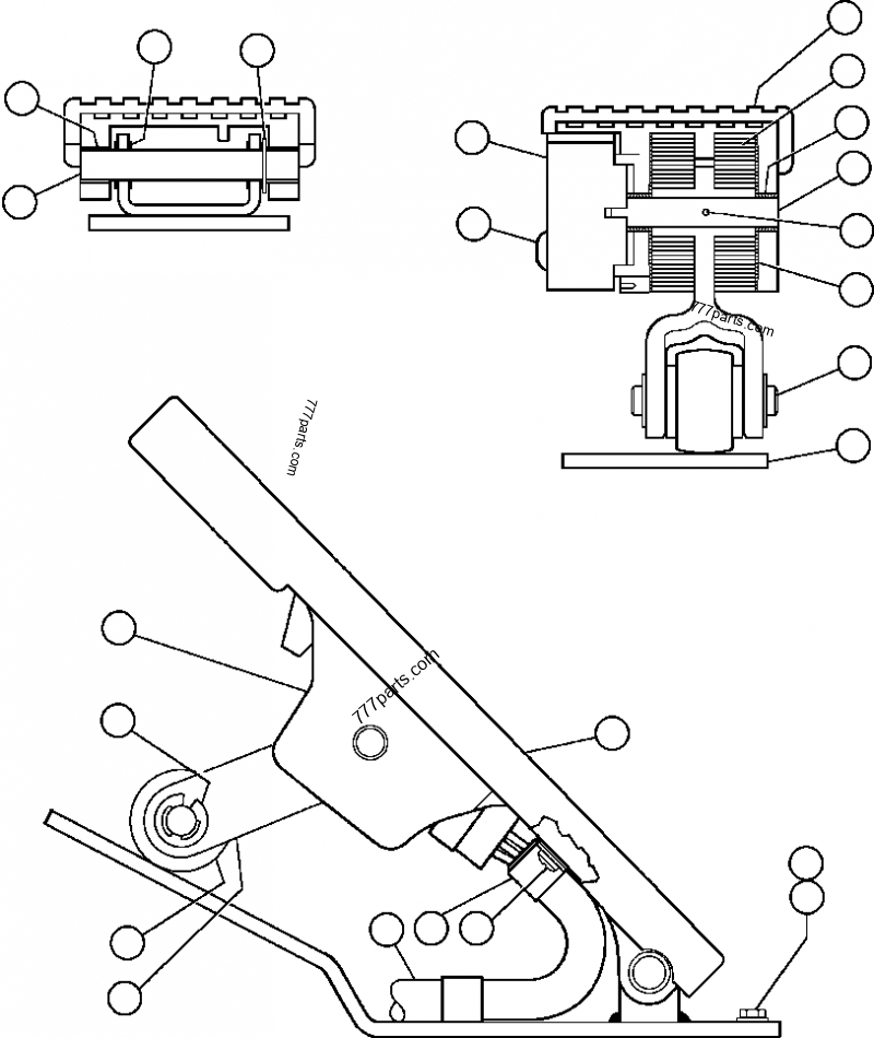ELECTRONIC TREADLE (PB9506) - Trucks Komatsu AFE50-G/H | 777parts.com
