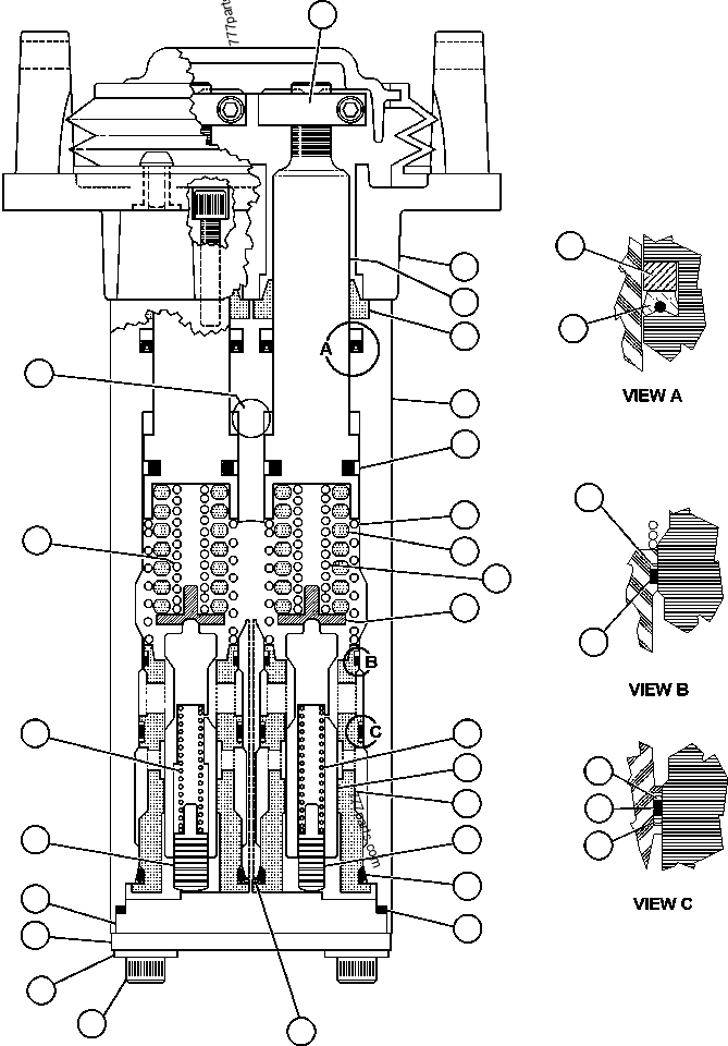 BRAKE VALVE SUB-ASSEMBLY - 3 (BF4474) - Trucks Komatsu AFE50-G/H ...