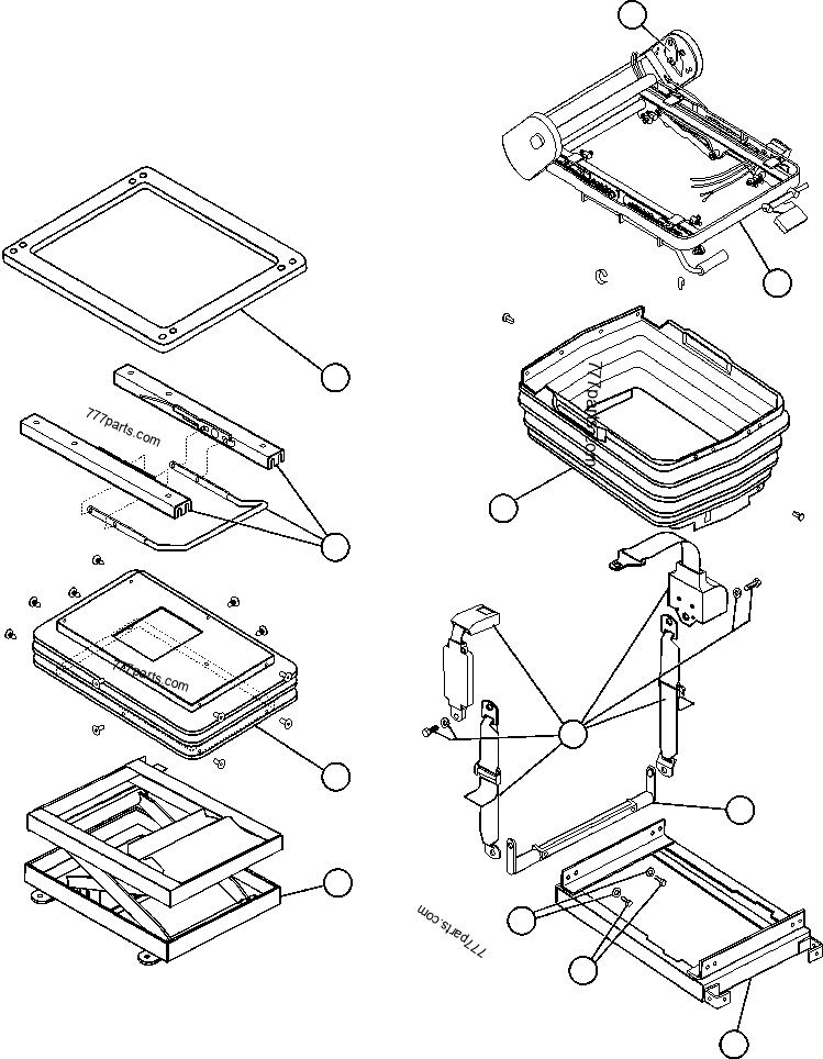 OPERATOR'S SEAT ASSEMBLY - 1 (PB8649) - Trucks Komatsu AFE50-G/H ...