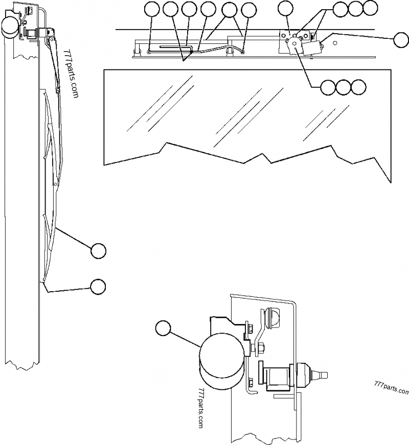 WINDSHIELD WIPER INSTALLATION - 1 - Trucks Komatsu AFE50-G/H | 777parts.com