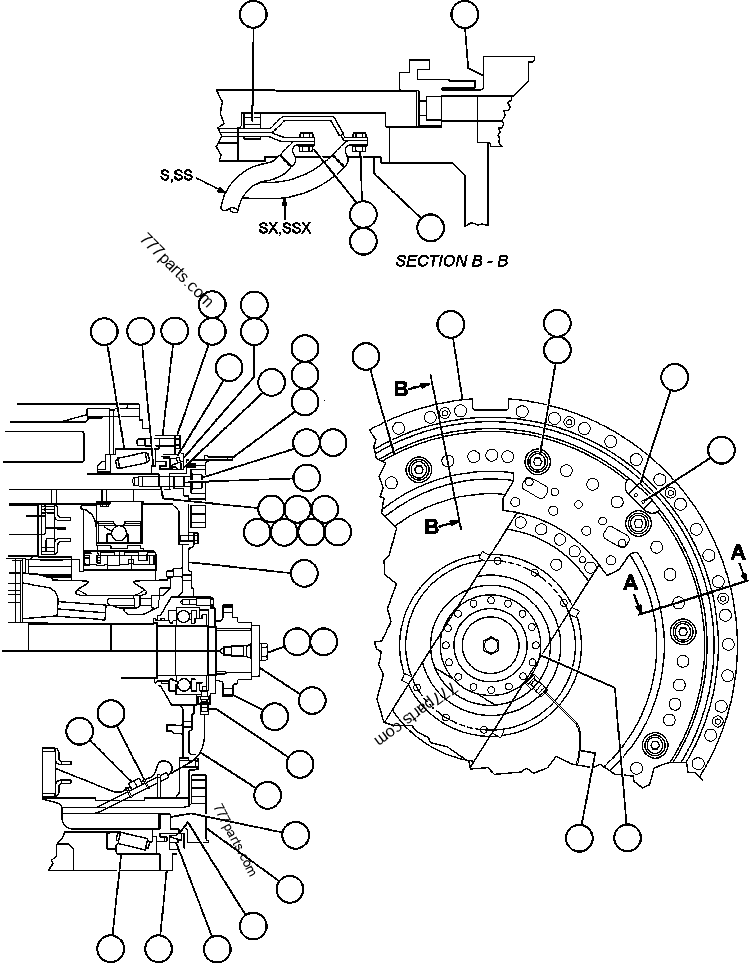 MOTORIZED WHEEL - 787FS11 - 3 - Trucks Komatsu AFE50-G/H | 777parts.com