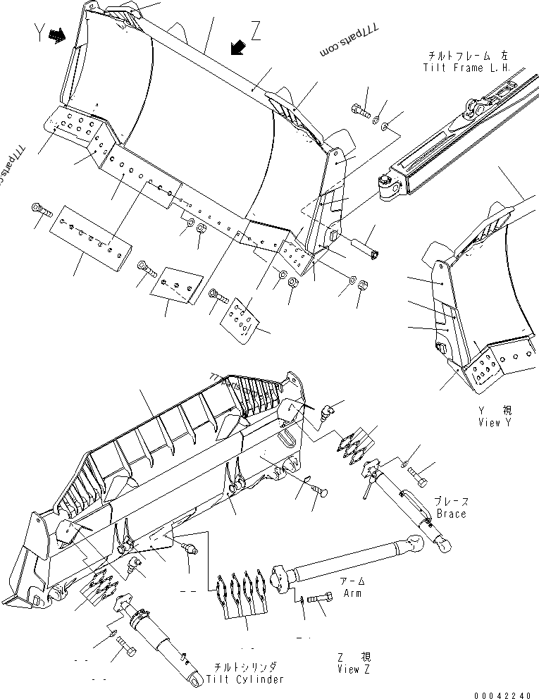 BLADE SIGMADOZER - Bulldozer Komatsu D155AX-6 | 777parts.com