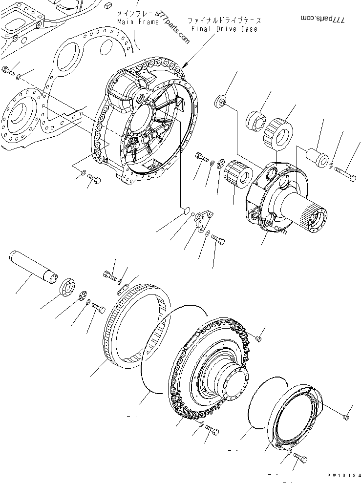 FINAL DRIVE? (3/4) (L.H. AND R.H.) - Bulldozer Komatsu D275AX-5 ...