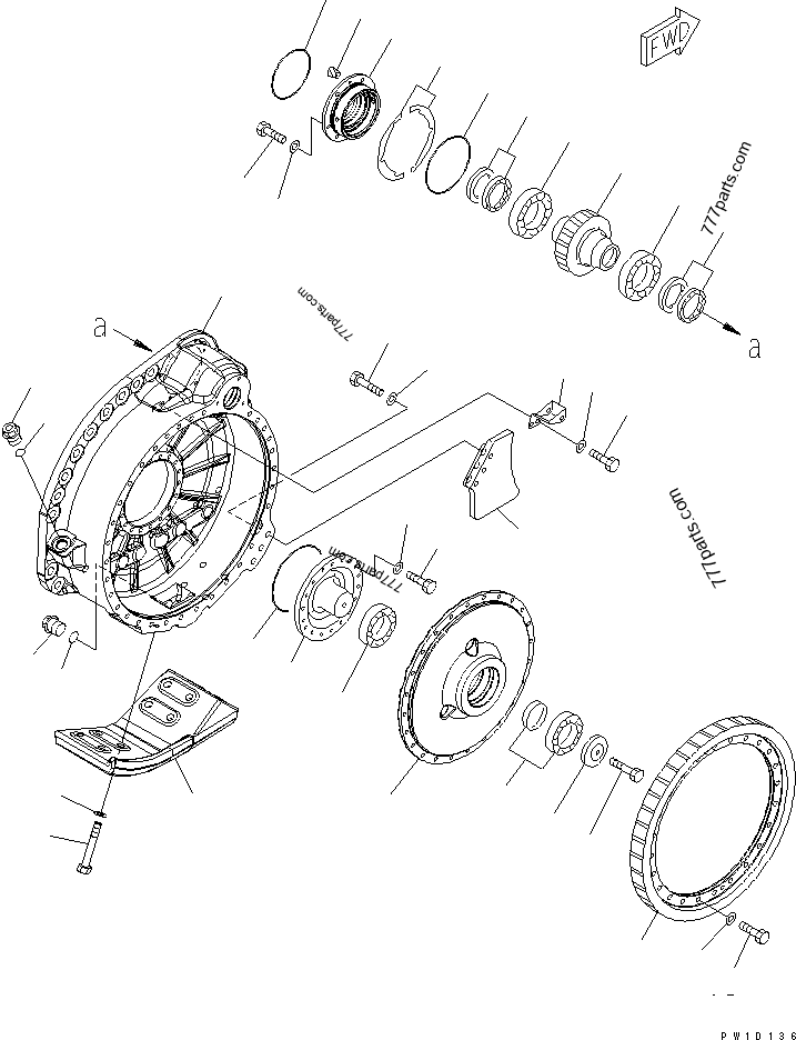 FINAL DRIVE? (4/4) R.H.ONLY - Bulldozer Komatsu D275AX-5 | 777parts.com