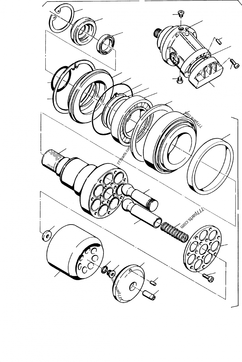 -Travelling motor - Hydraulic Shovels Komatsu PC5500-1 | 777parts.com