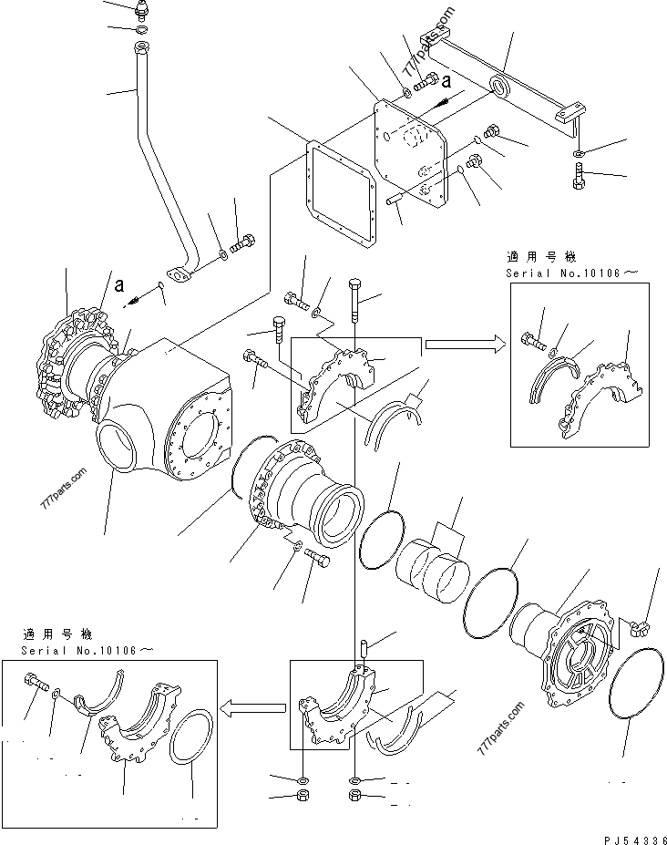 FINAL DRIVE CASE(#10001-10241) - Motor Grader Komatsu GD511A-1 ...